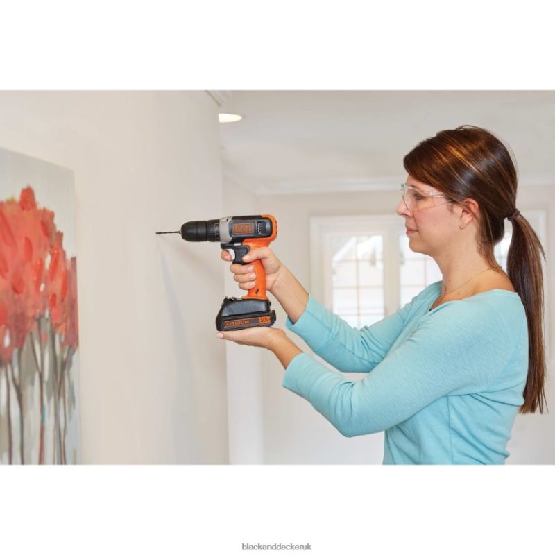 BLACK+DECKER FP0H54620V MAX Cordless Drill With 28-Piece Home Project ...