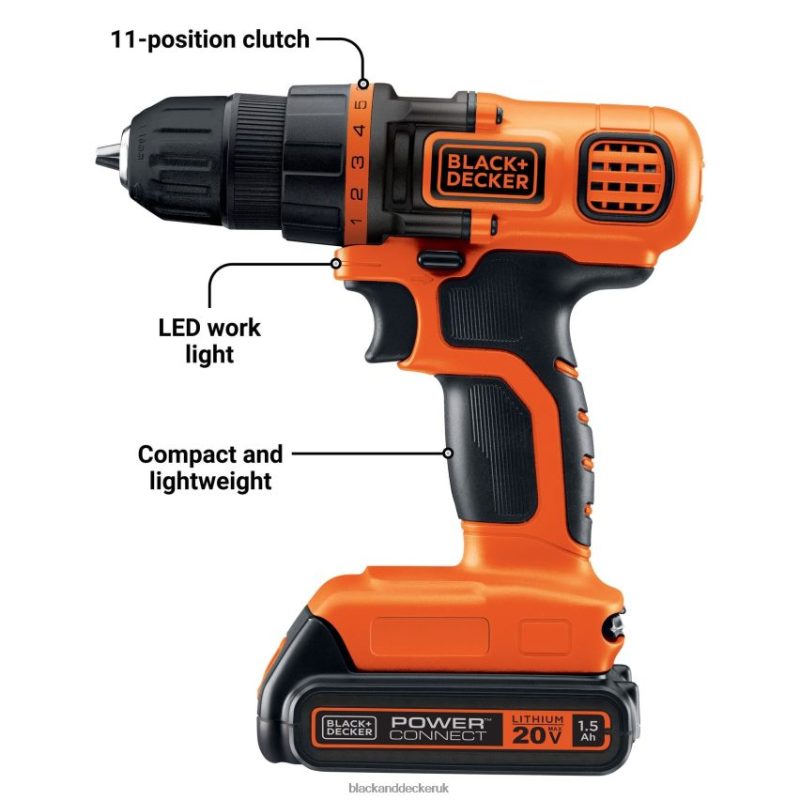 BLACK+DECKER FP0H54920V MAX POWERCONNECT Cordless Drill/Driver 44 Pc ...