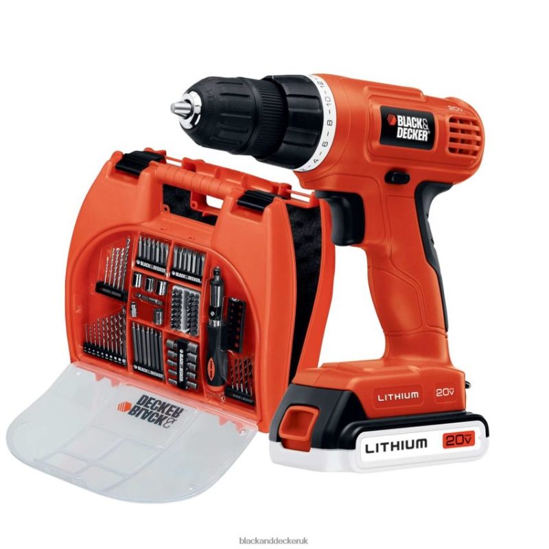 BLACK+DECKER FP0H55220V MAX POWERCONNECT Cordless Drill Kit 100 pc. Kit ...