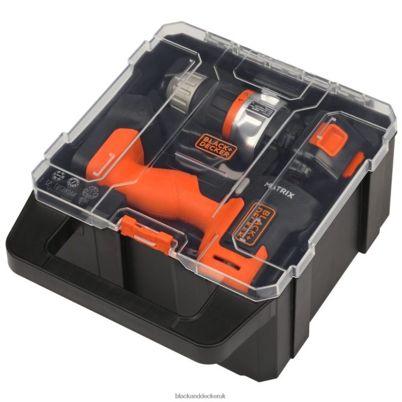 BLACK+DECKER FP0H582MATRIX 20V MAX Drill Kit with Storage Case Tools ...